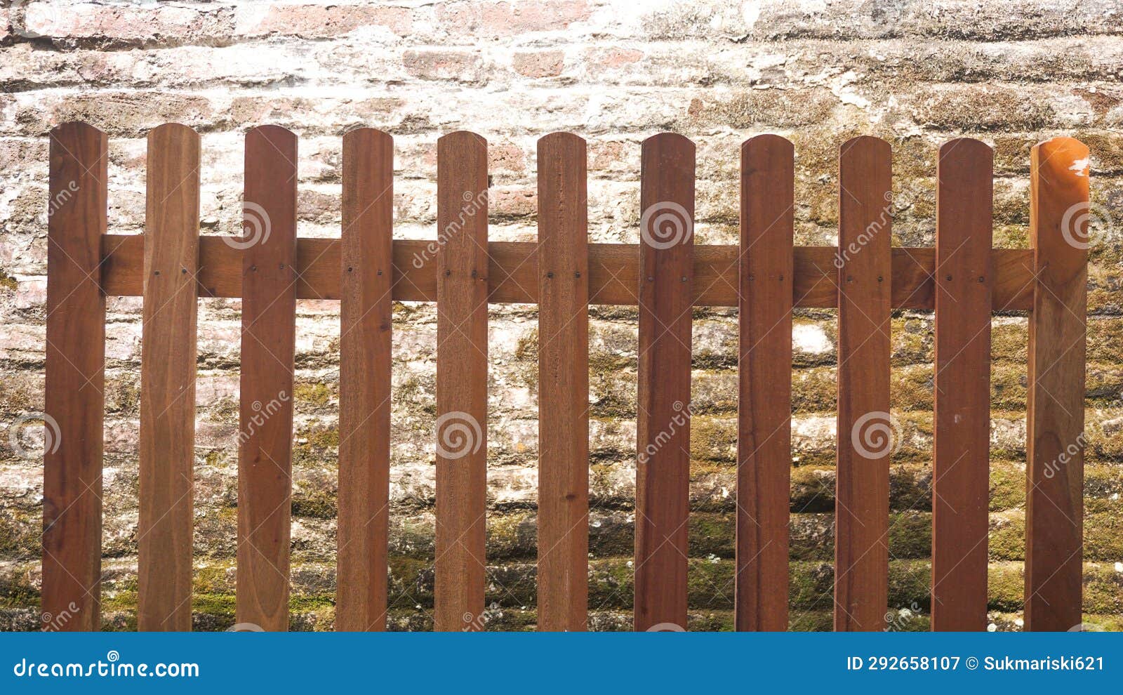Unique Wooden Fence Pattern with a Rustic Theme. Stock Image - Image of ...