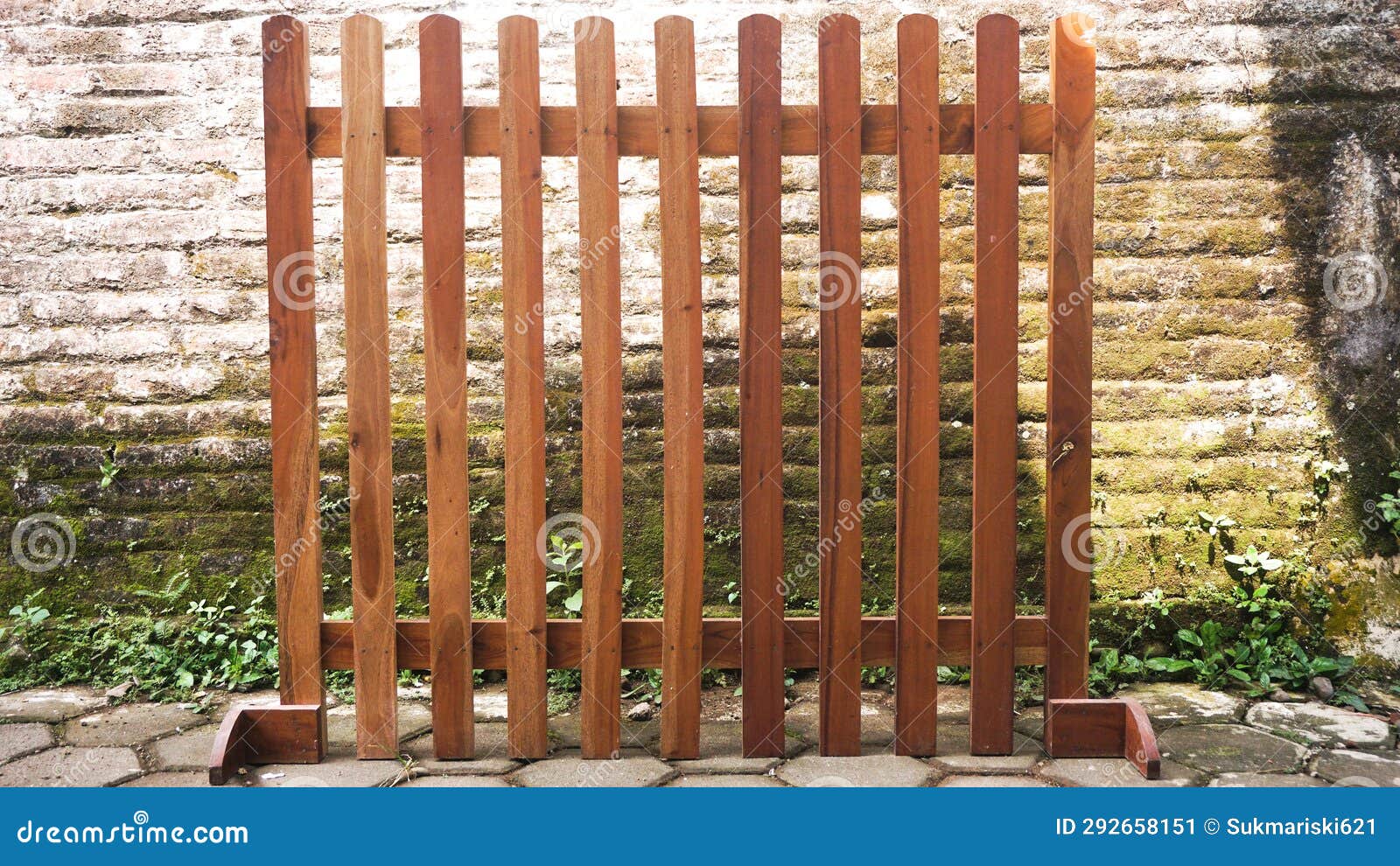Unique Wooden Fence Pattern with a Rustic Theme. Stock Image - Image of ...