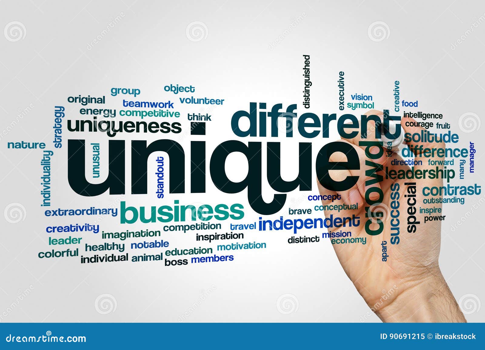 Unique word cloud stock image. Image of creativity, original - 90691215