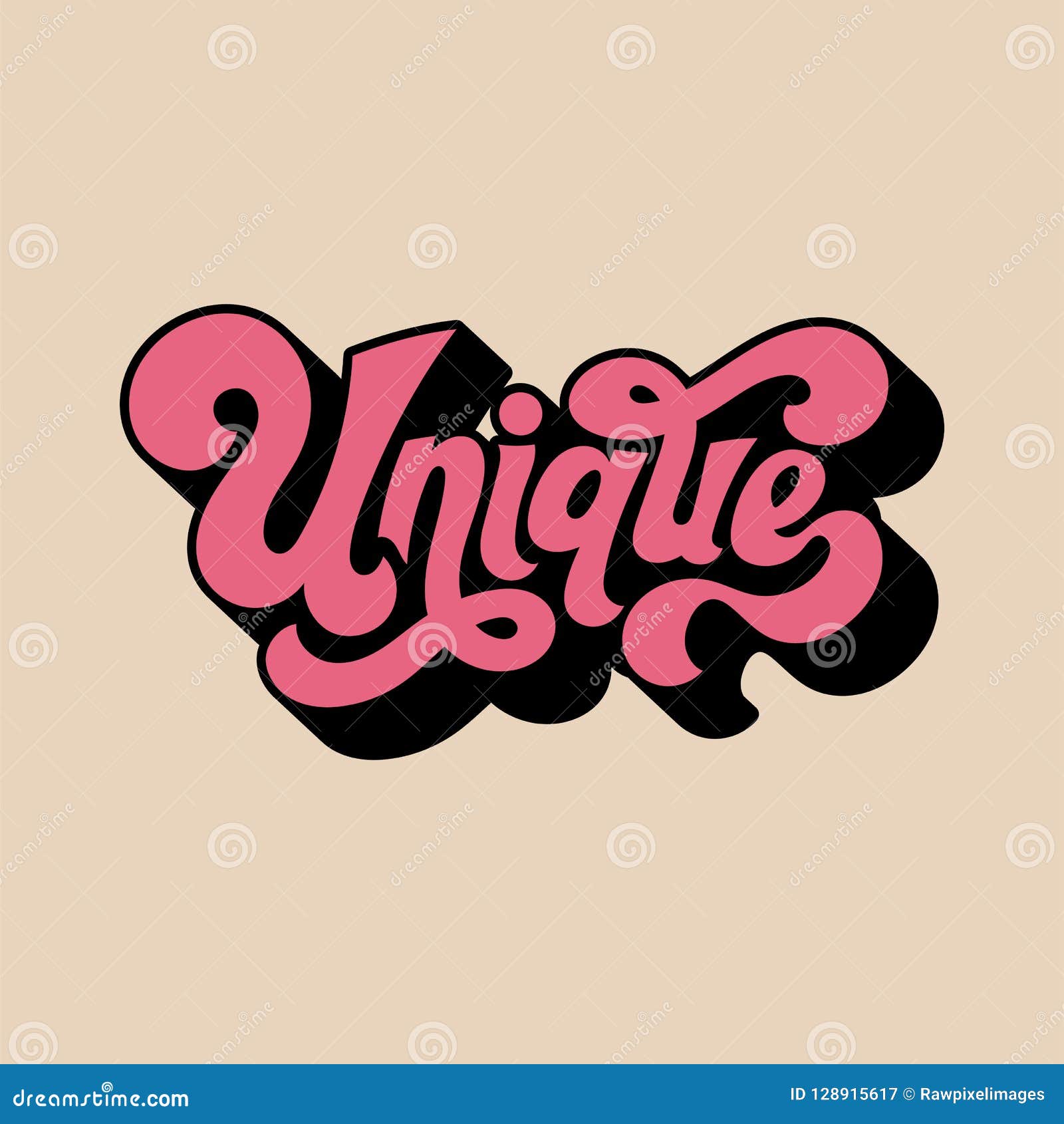 Unique Word Typography Style Illustration Stock Vector - Illustration ... Unique Word Typography Style Illustration Stock Vector - Illustration ...