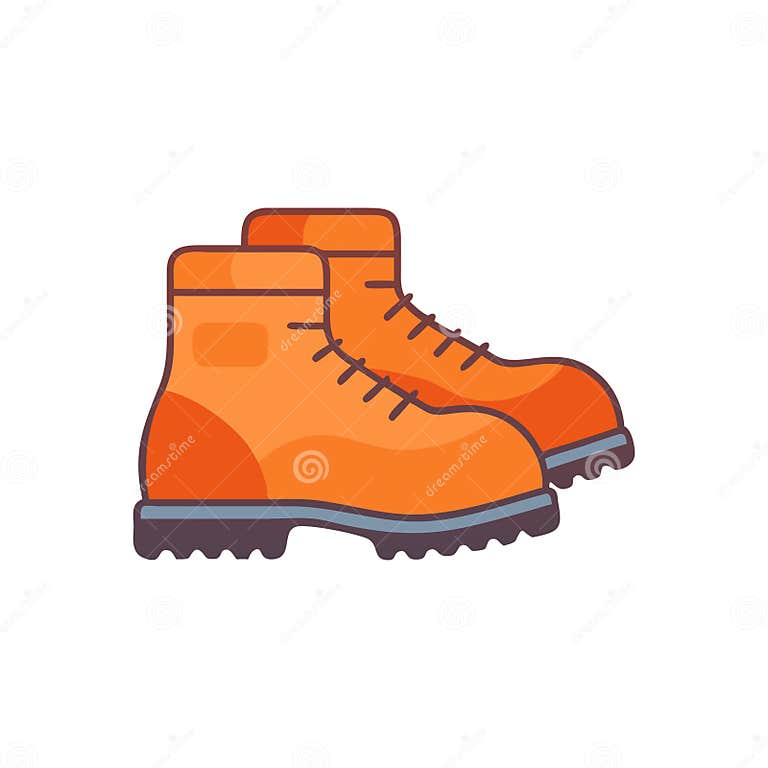 Unique Work Boots Icon for Construction Stock Illustration ...