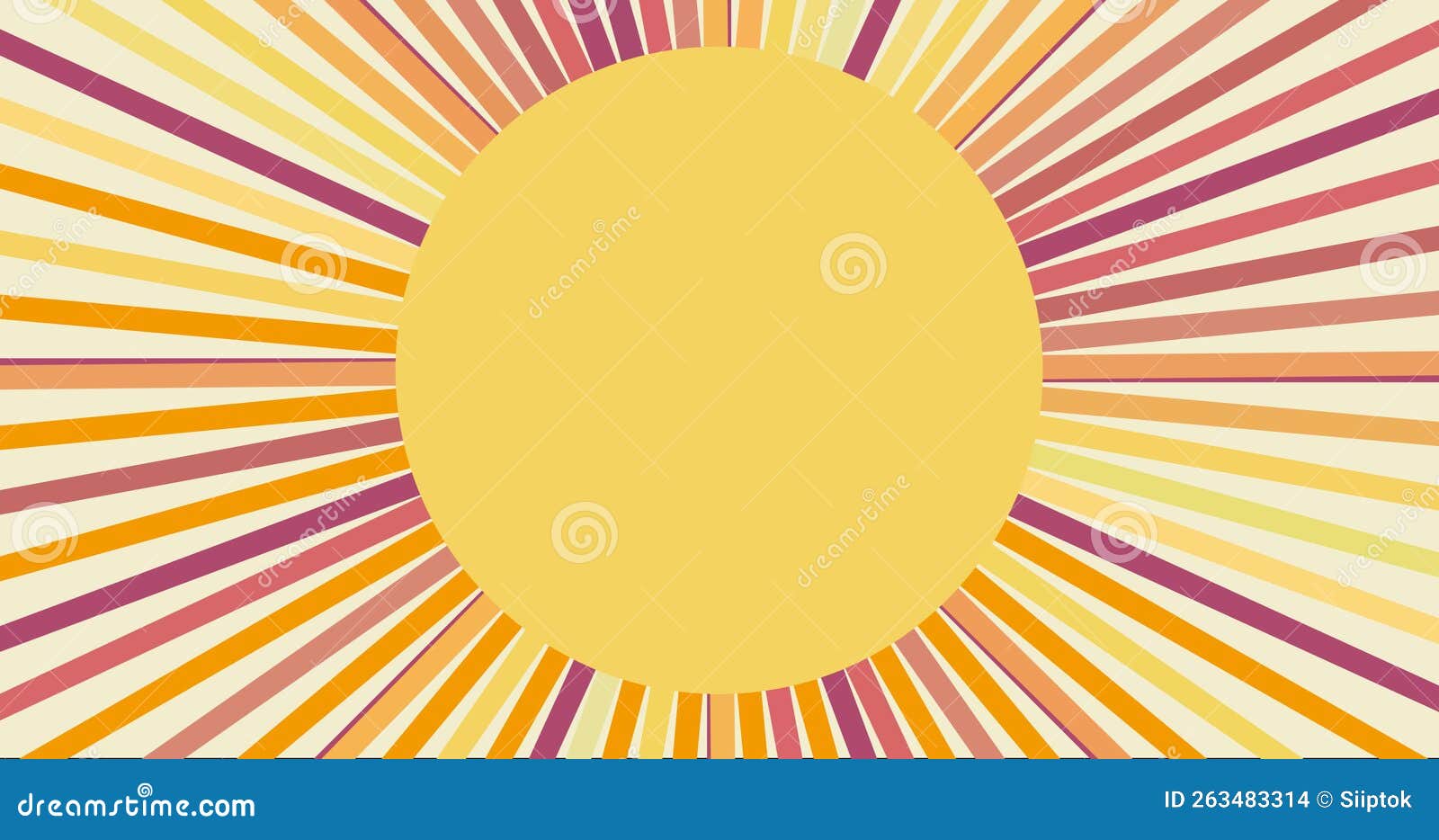 Yellow and Orange Gradation Sun Rays Circle Background Animation Stock ...