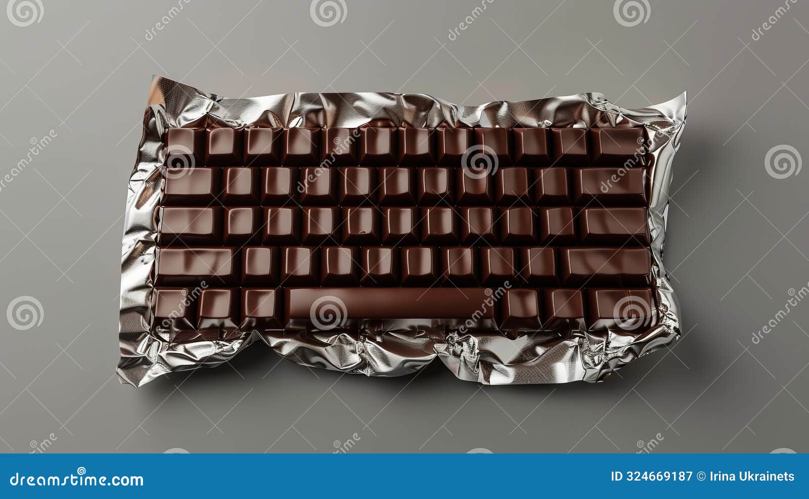 Creative Concept Style of a Chocolate Keyboard. Unique Concept Art ...