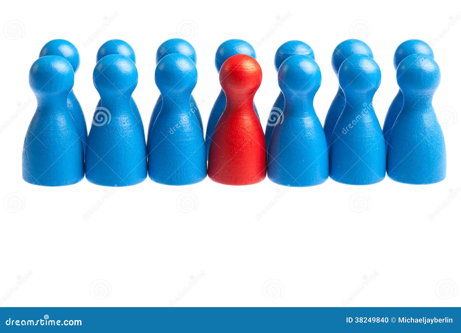 Uniqueness or Autism Concept, Alone among Group Stock Photo - Image of ...