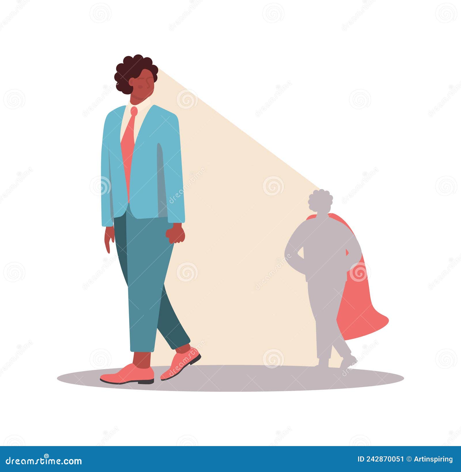 Uniqueness and Individuality Concept. Character Standing Out Stock ...