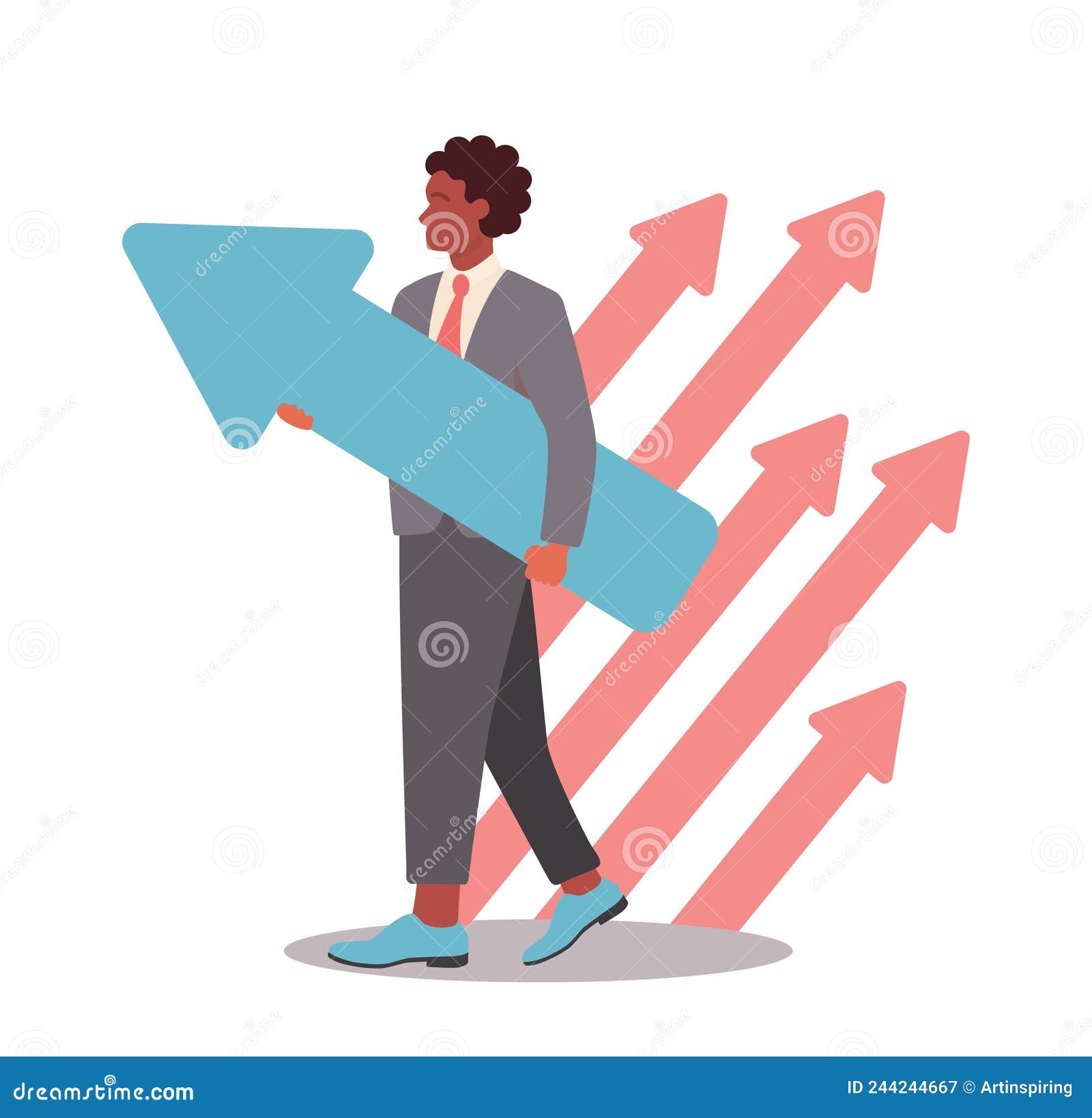 Uniqueness and Individuality Concept. Character Standing Out Stock ...