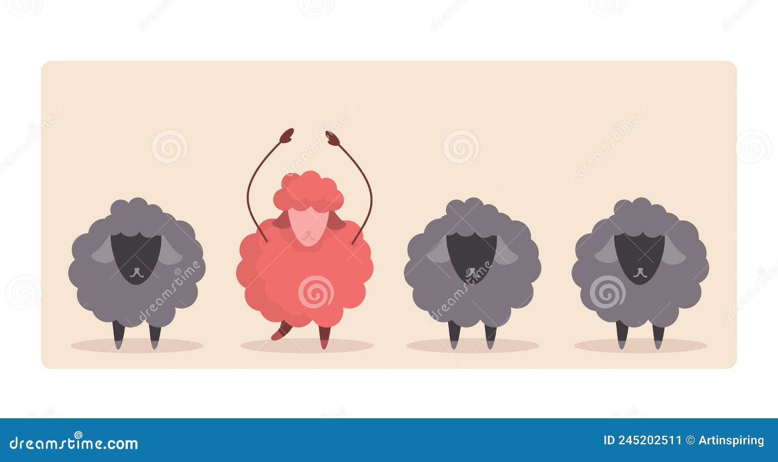 Uniqueness and Individuality Concept. Character Standing Out Stock ... Uniqueness and Individuality Concept. Character Standing Out Stock ...