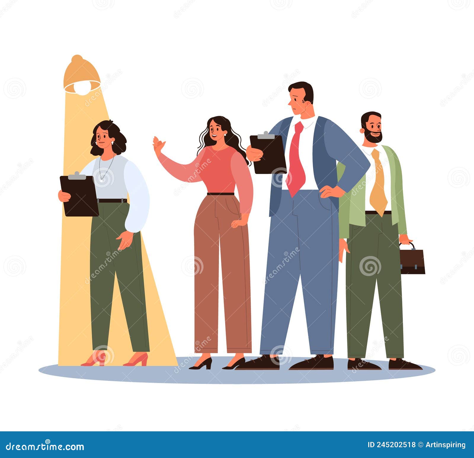 Uniqueness and Individuality Concept. Character Standing Out Stock ...