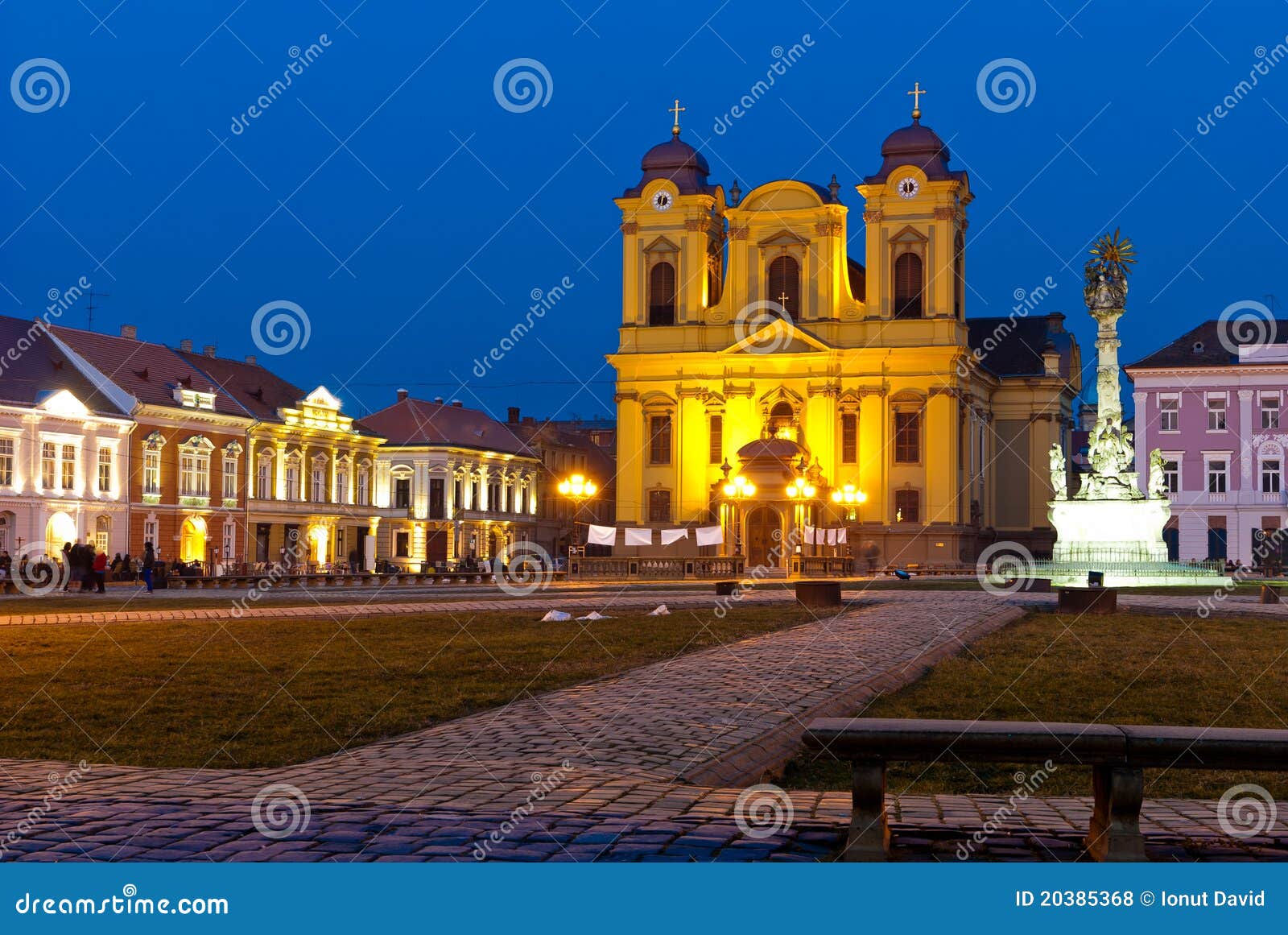 Unirii Square in Timisoara stock photo. Image of gothic - 20385368