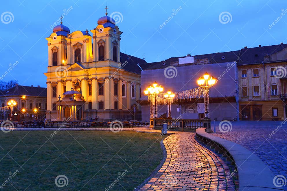 Unirii Square of Timisoara stock image. Image of travel - 7897233