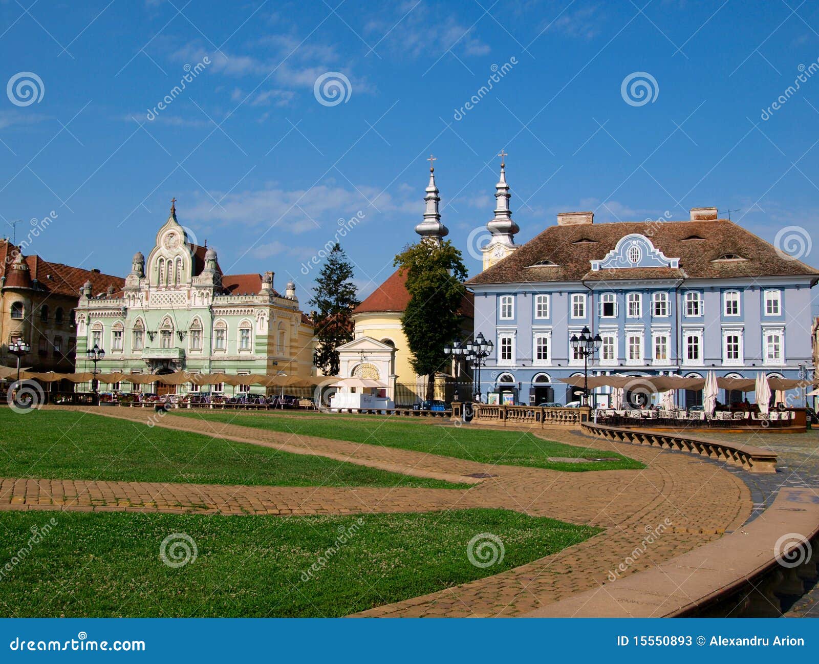 Unirii Square, Timisoara, Romania (2) Stock Image - Image of statue ...