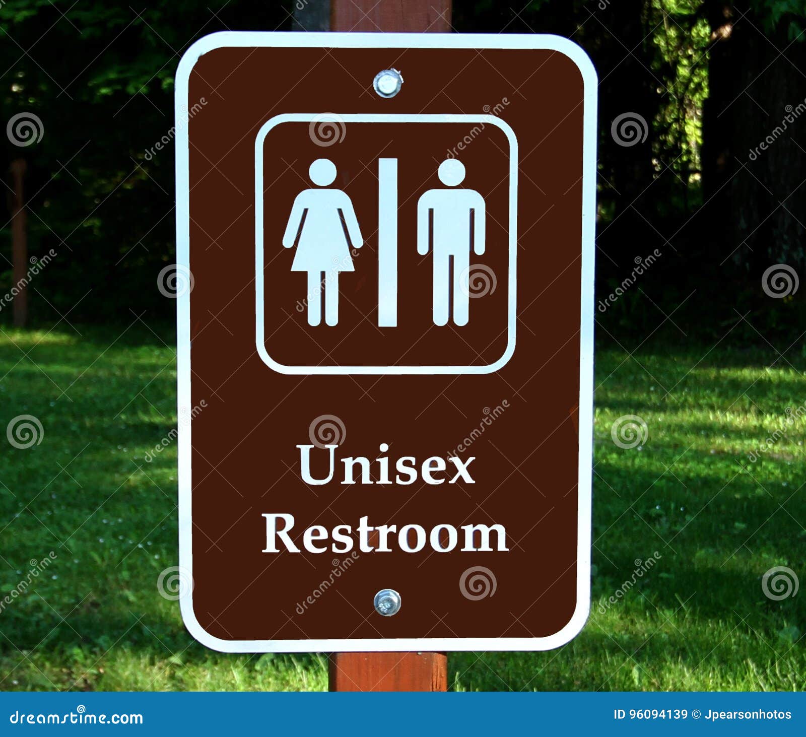 Unisex bathroom sign stock image. Image of people, unisex - 96094139