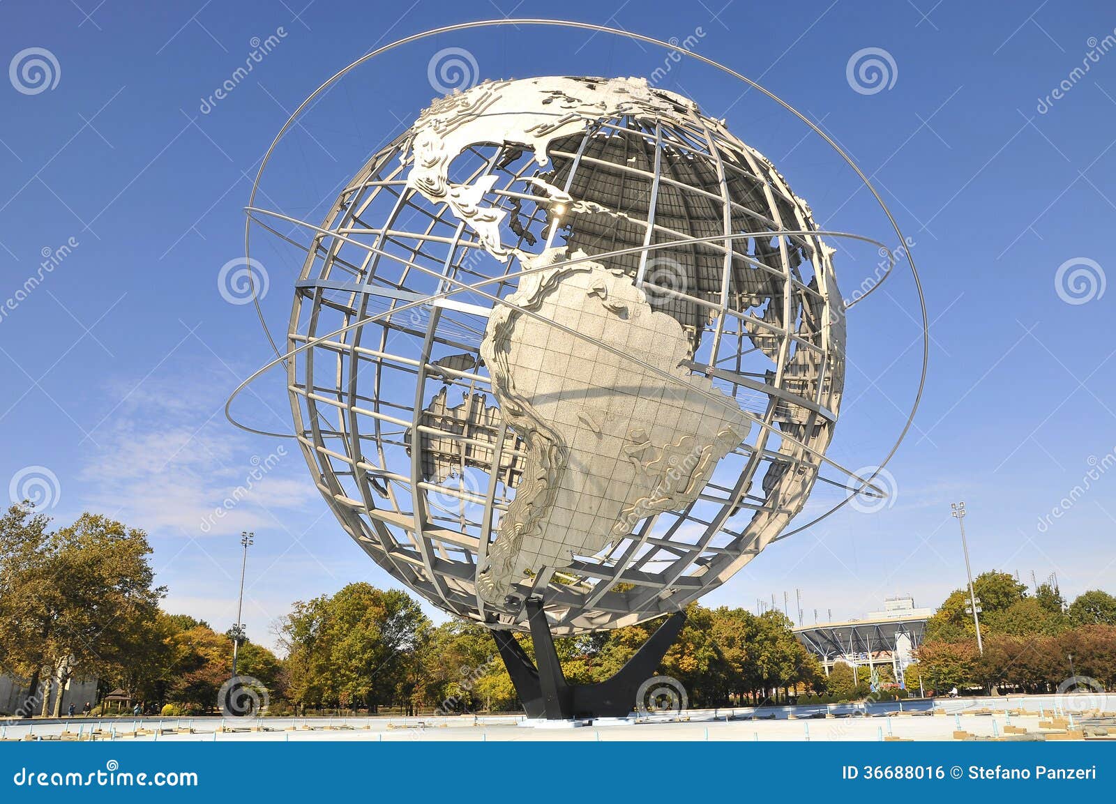 The Unisphere stock photo. Image of trip, blue, freedom - 36688016