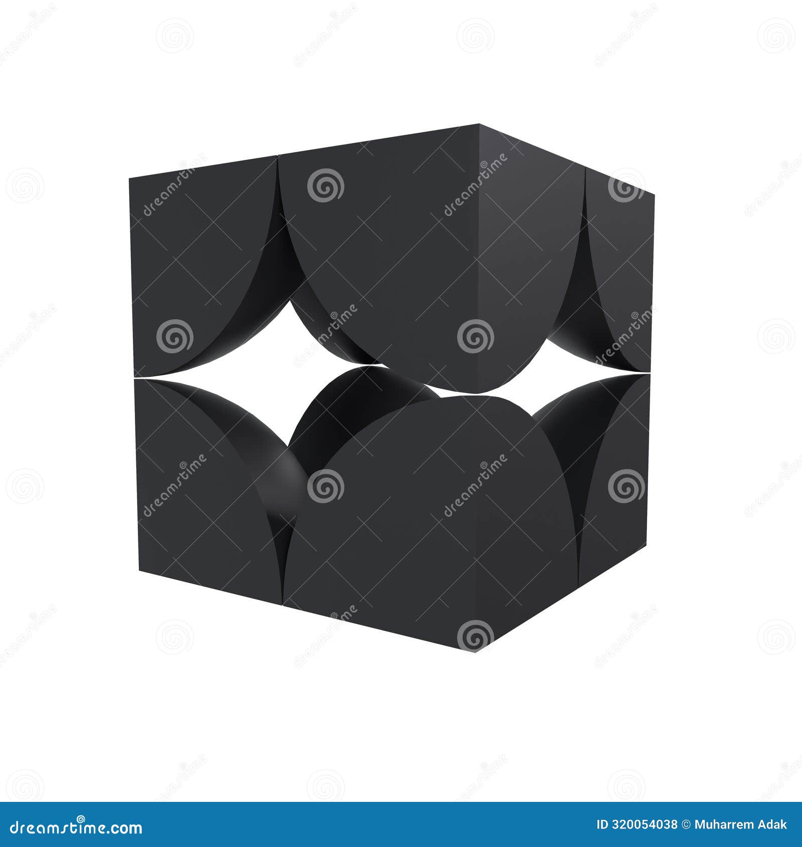 Unit Cell Isolated on White Background Stock Illustration ...