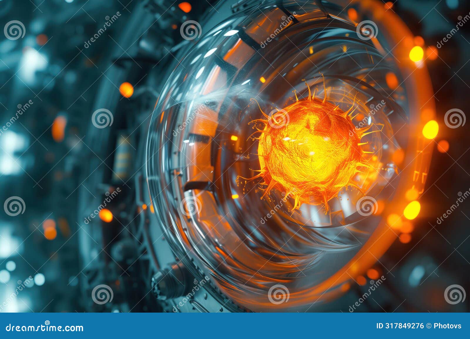 Unit Glowing Quantum Computer Controlled by Digital Technology that ...