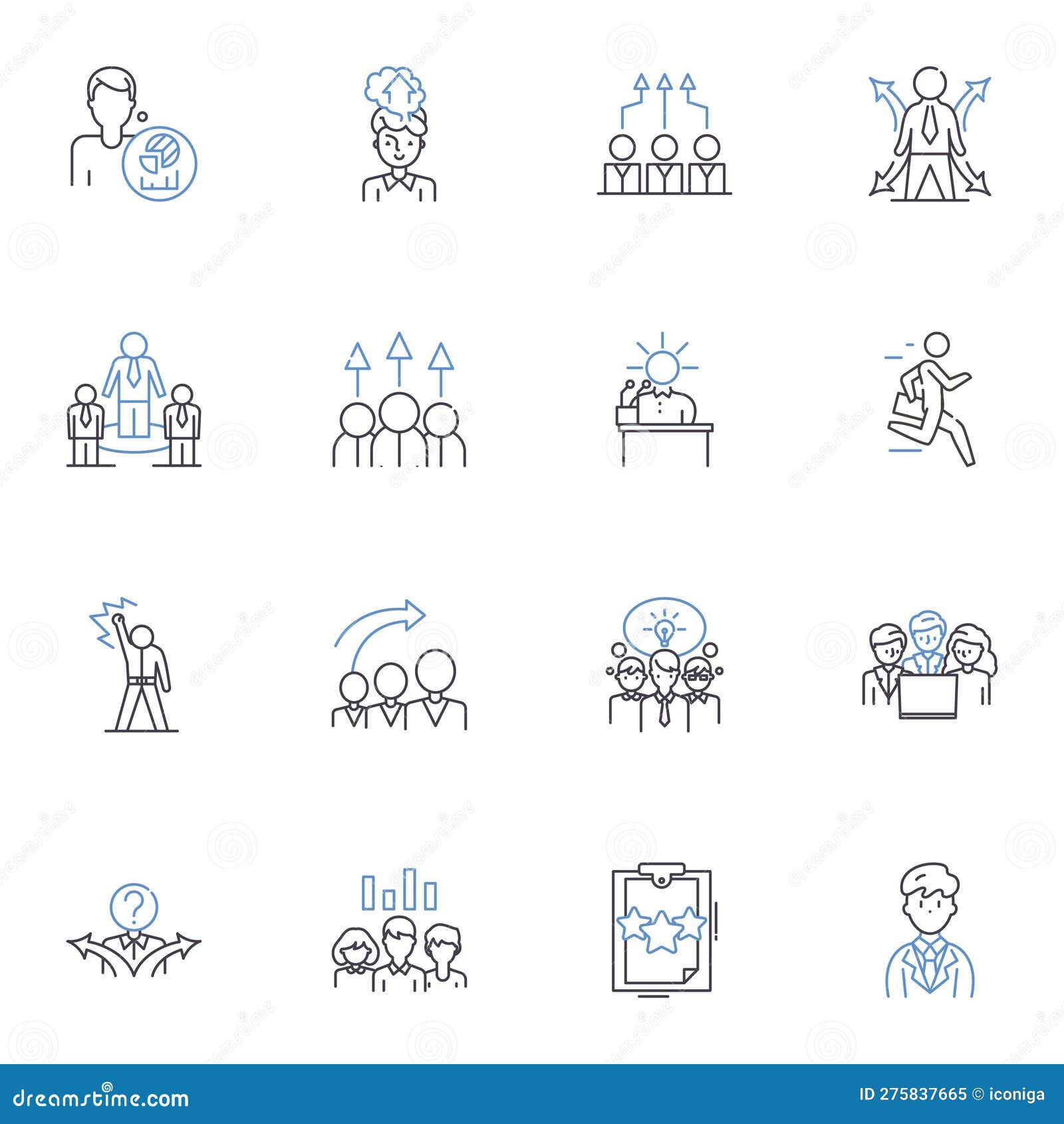 Unit Line Icons Collection. Module, Division, Chapter, Section, Block ...