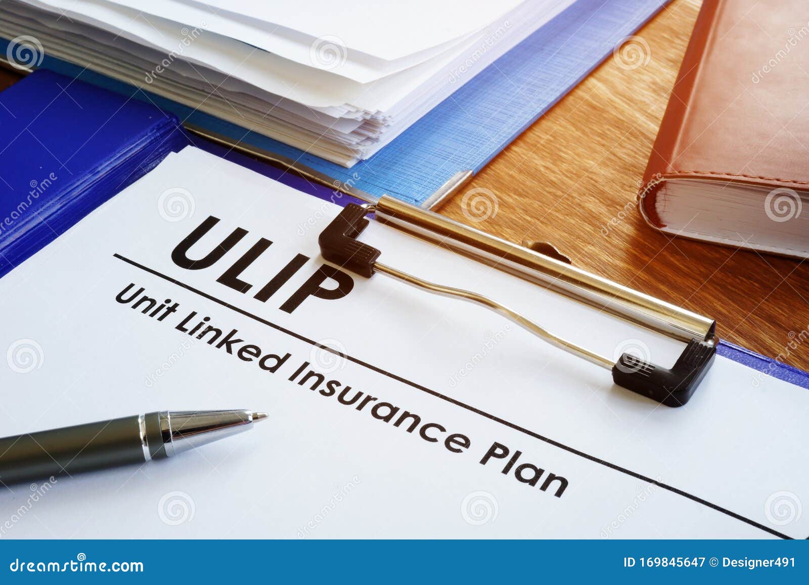 Unit Linked Insurance Plan â€“ ULIP on the Table Stock Image - Image of ...