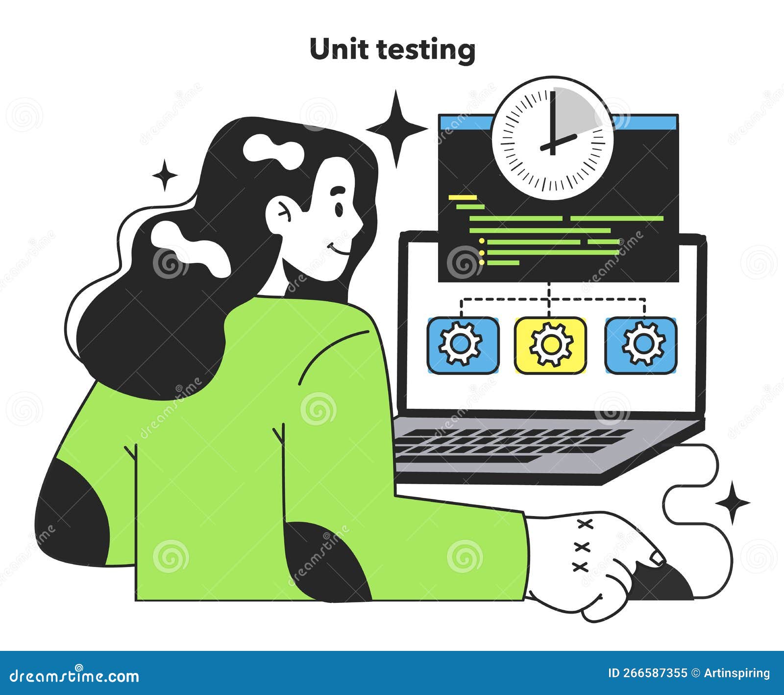 Unit Testing Level. Software Testing Methodology Stock Vector ...