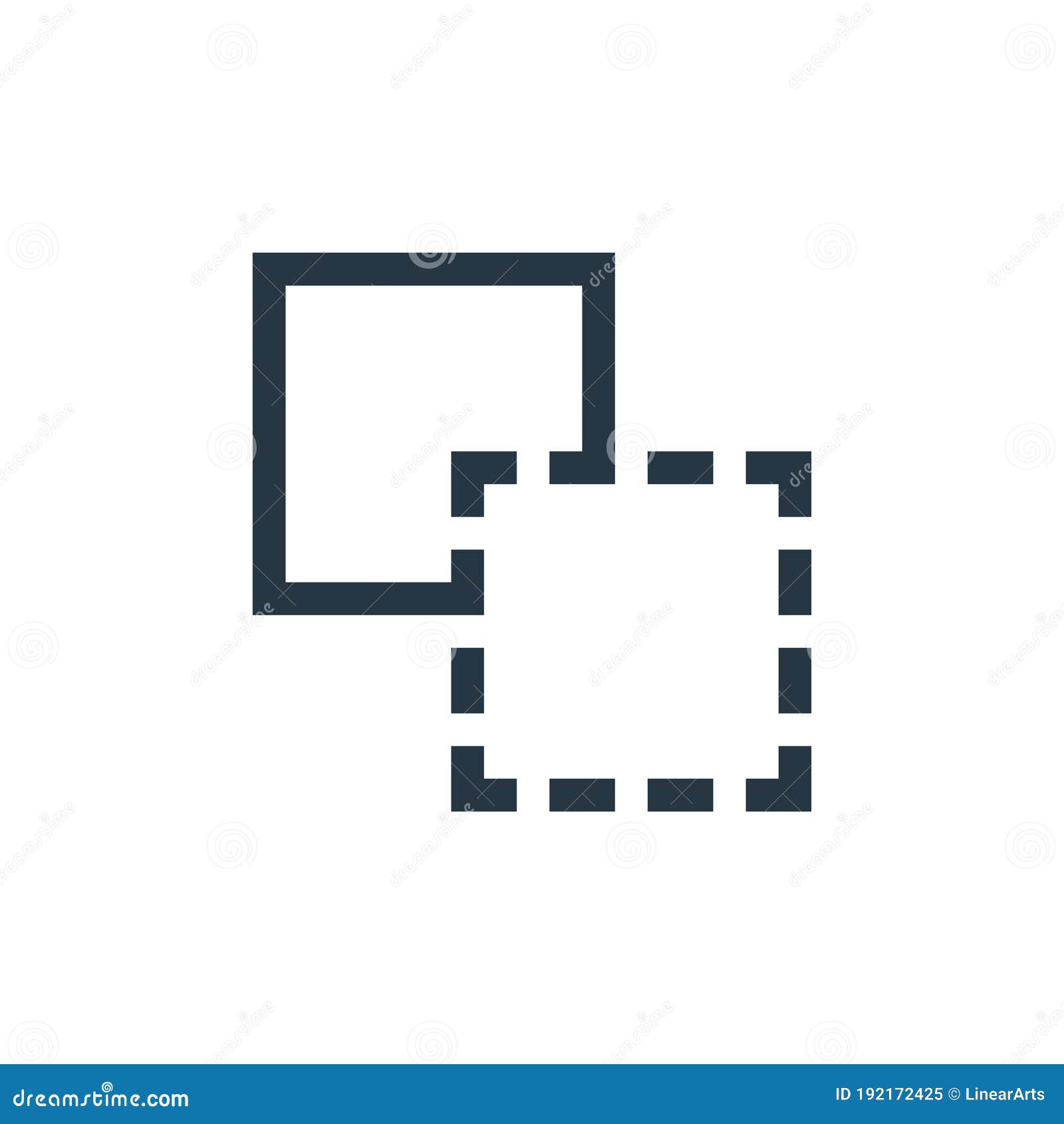 Unite Icon Vector from Vector Editing Concept. Thin Line Illustration ...