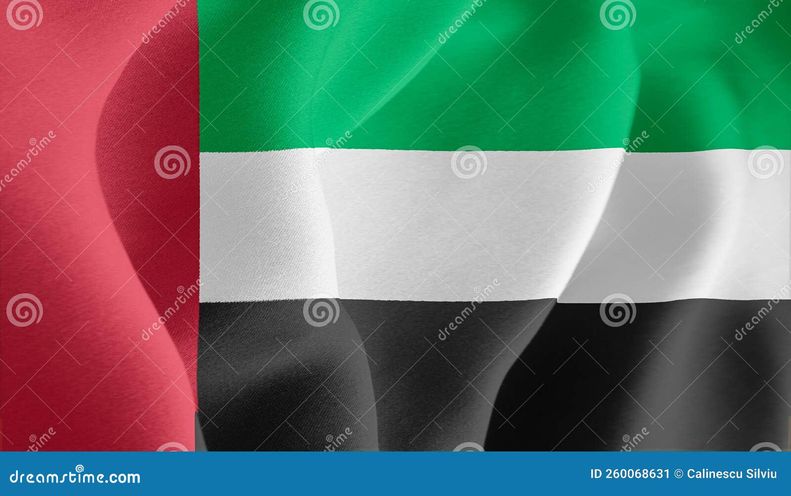 United Arab Emirates Flag Design 2 Stock Illustration - Illustration of ...
