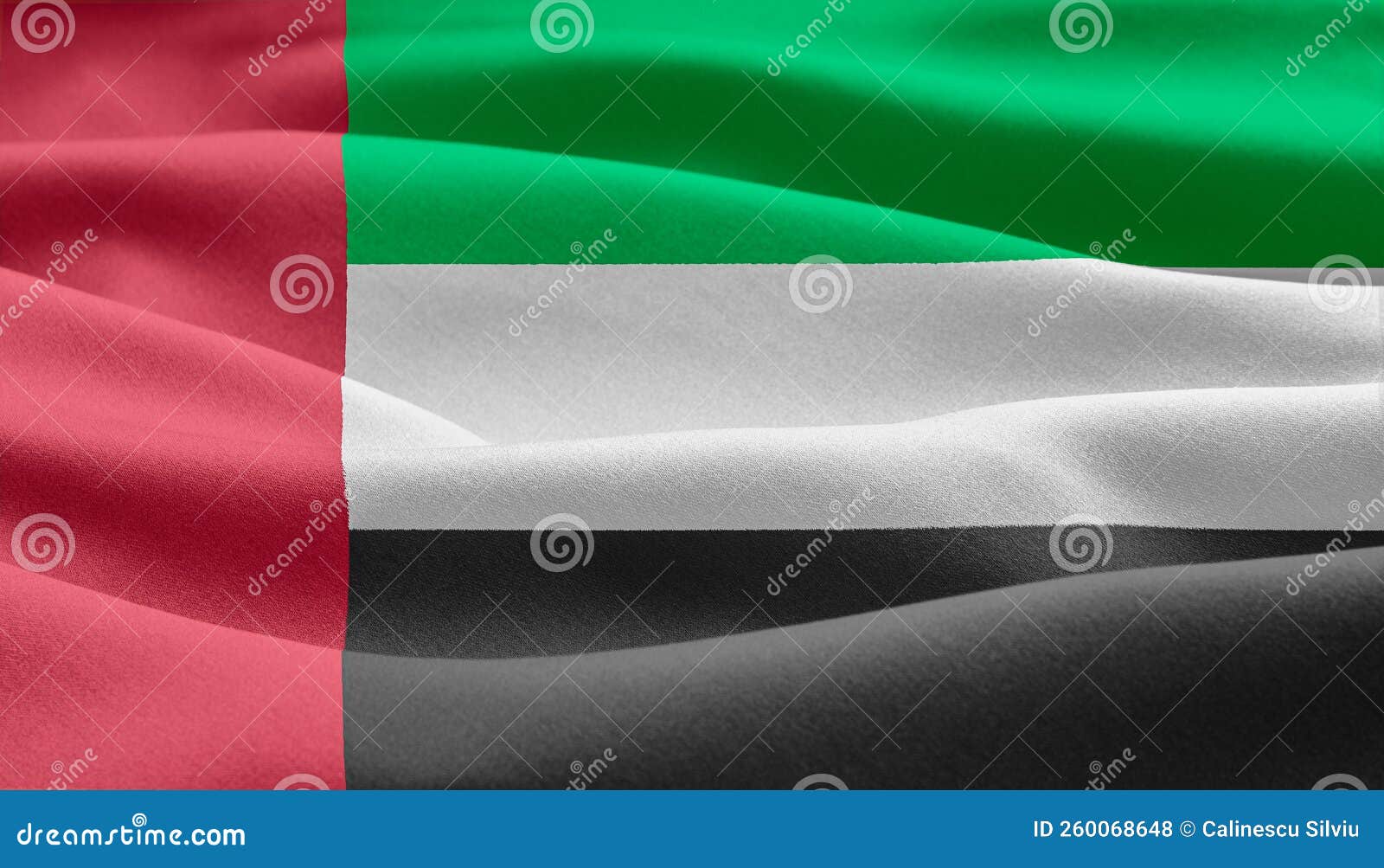 United Arab Emirates Flag Design 1 Stock Illustration - Illustration of ...