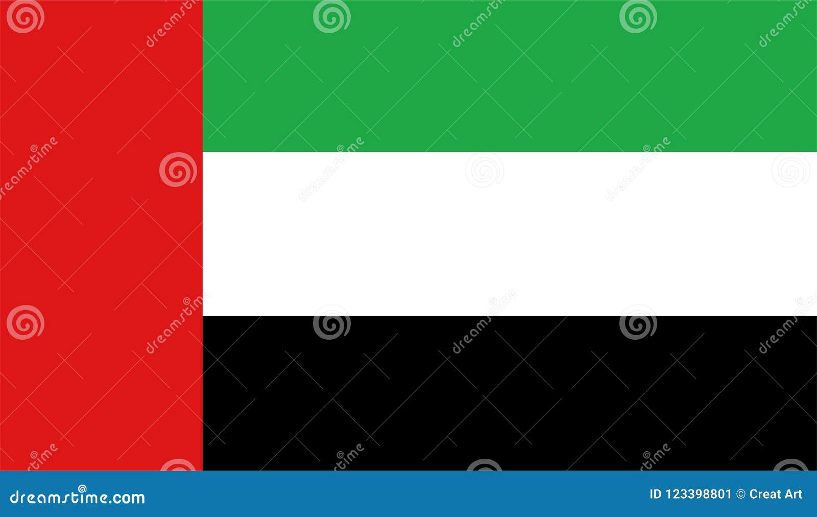 United Arab Emirates Flag Vector. Illustration of UAE Flag Stock Vector ...