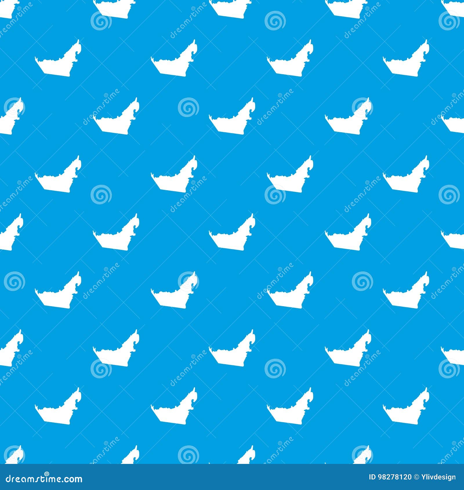 United Arab Emirates Map Pattern Seamless Blue Stock Vector ...