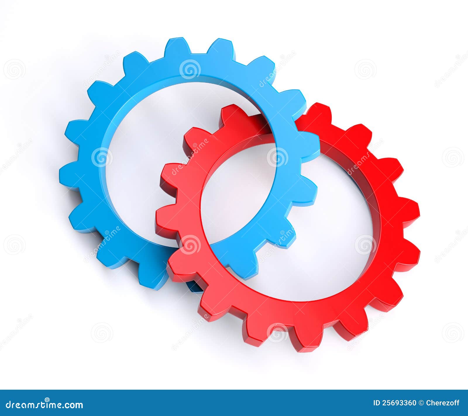 United blue and red gear stock illustration. Illustration of sexual ...