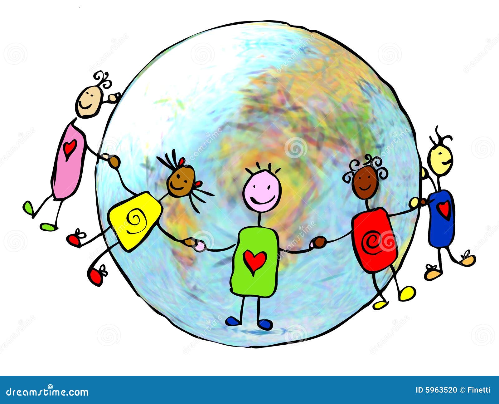 United children stock illustration. Illustration of friendship - 5963520