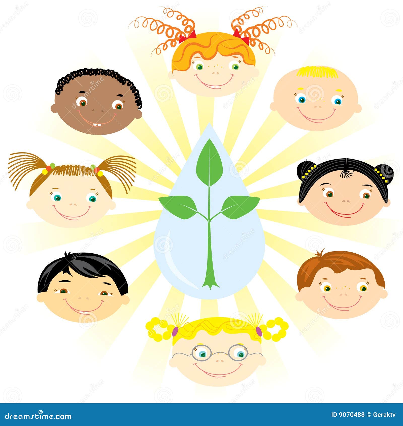United children stock vector. Illustration of milty, culture - 9070488