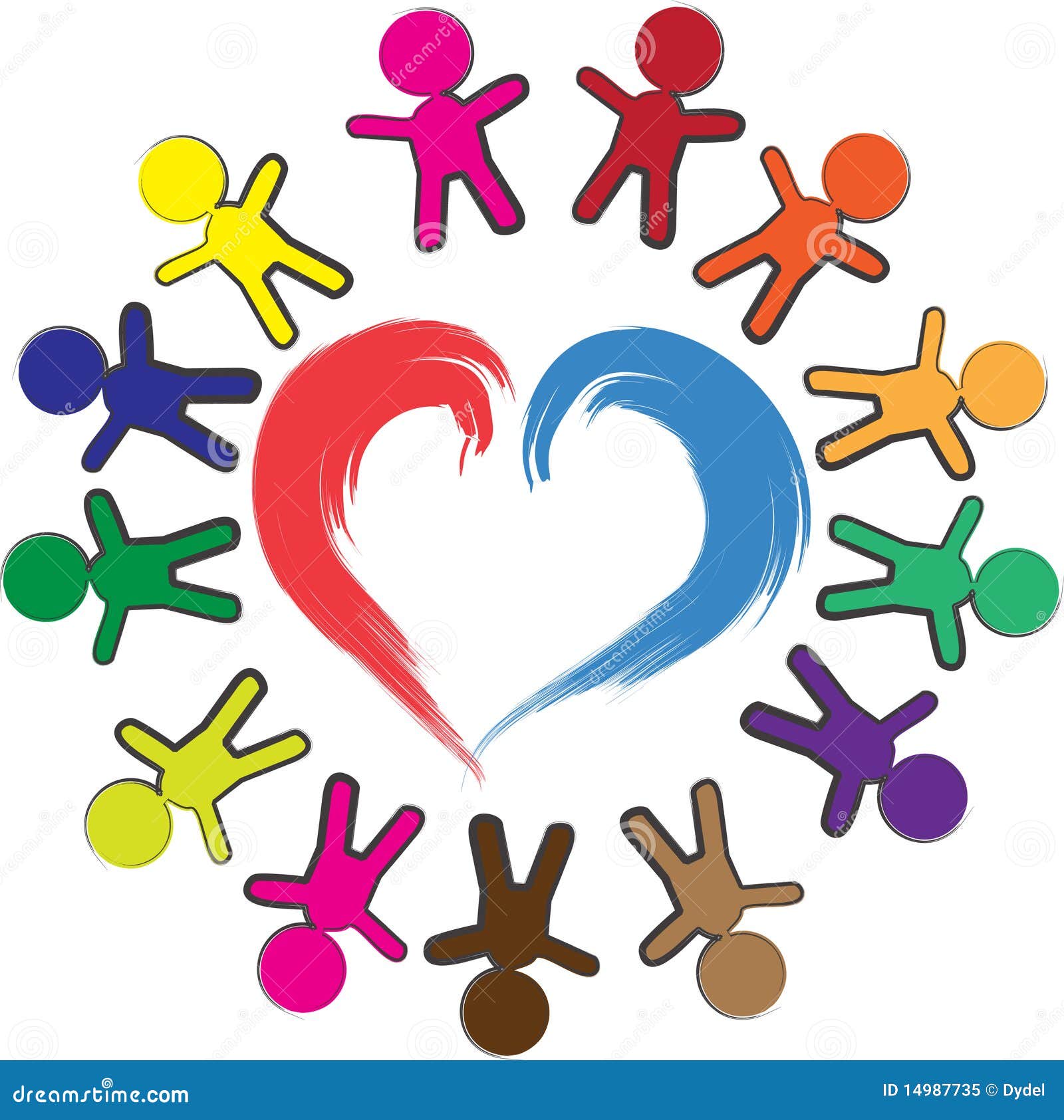 United Children and Not Different Stock Illustration - Illustration of ...