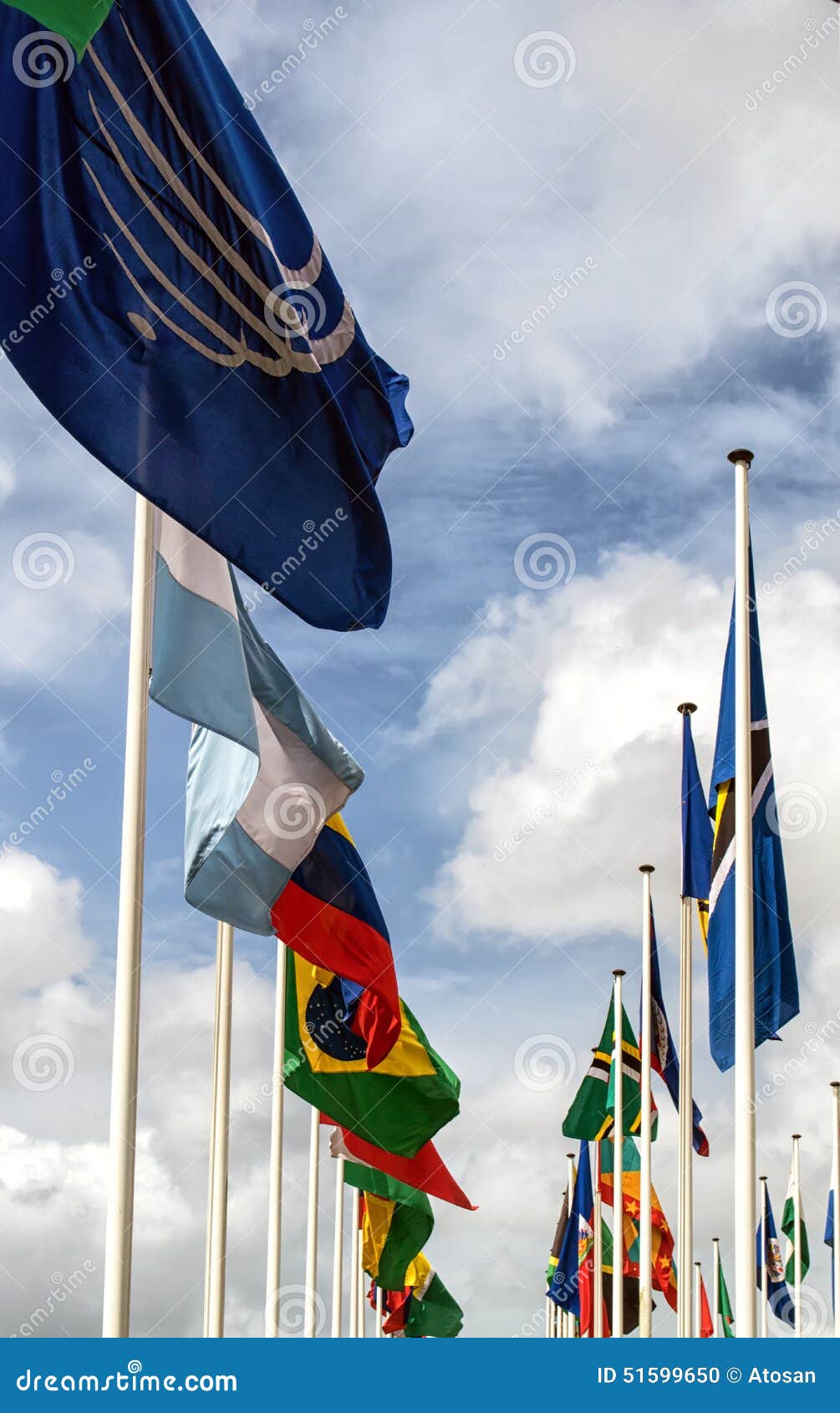 United Flags stock photo. Image of facade, center, high - 51599650