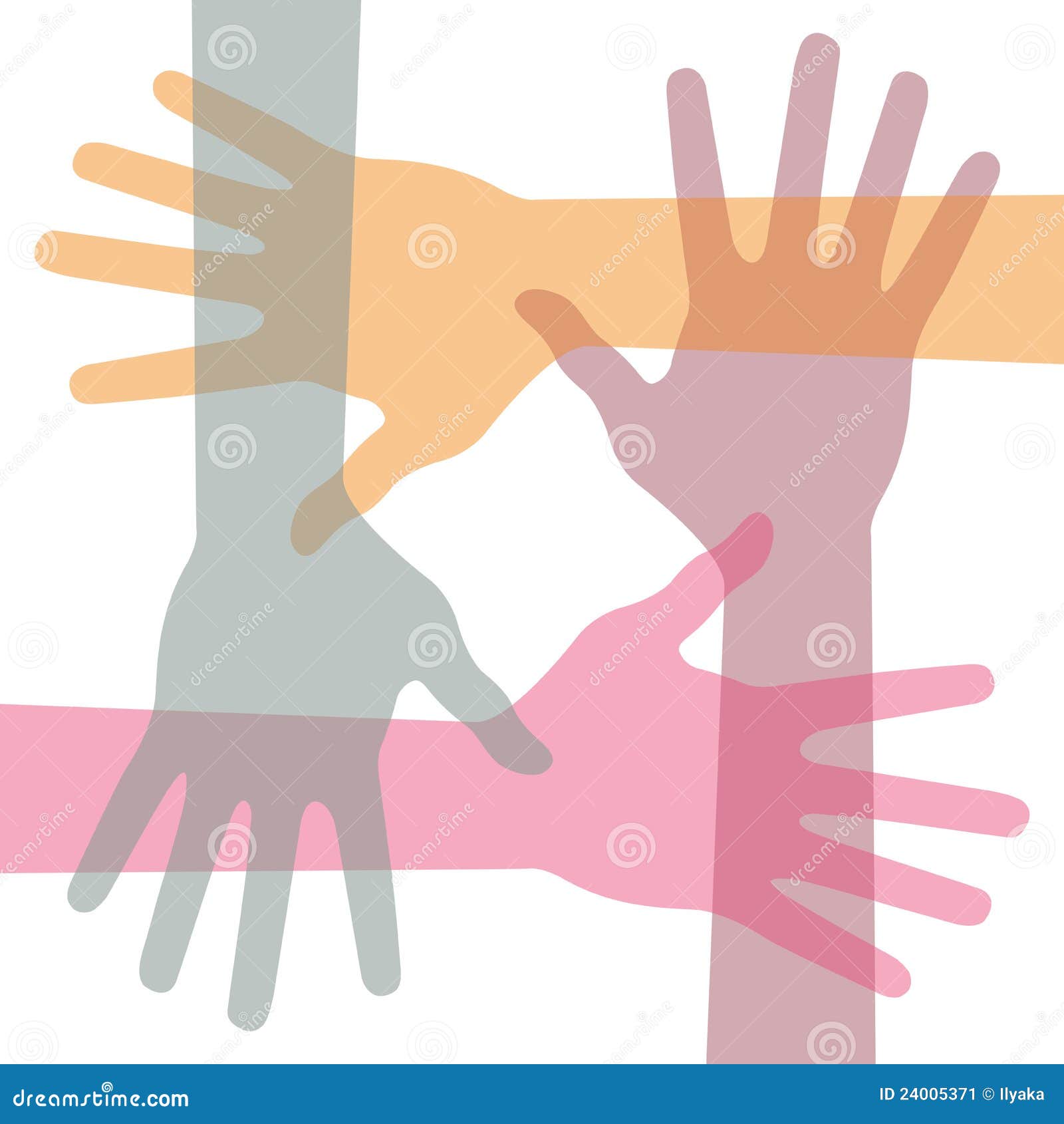 United hands stock vector. Illustration of corporate - 24005371