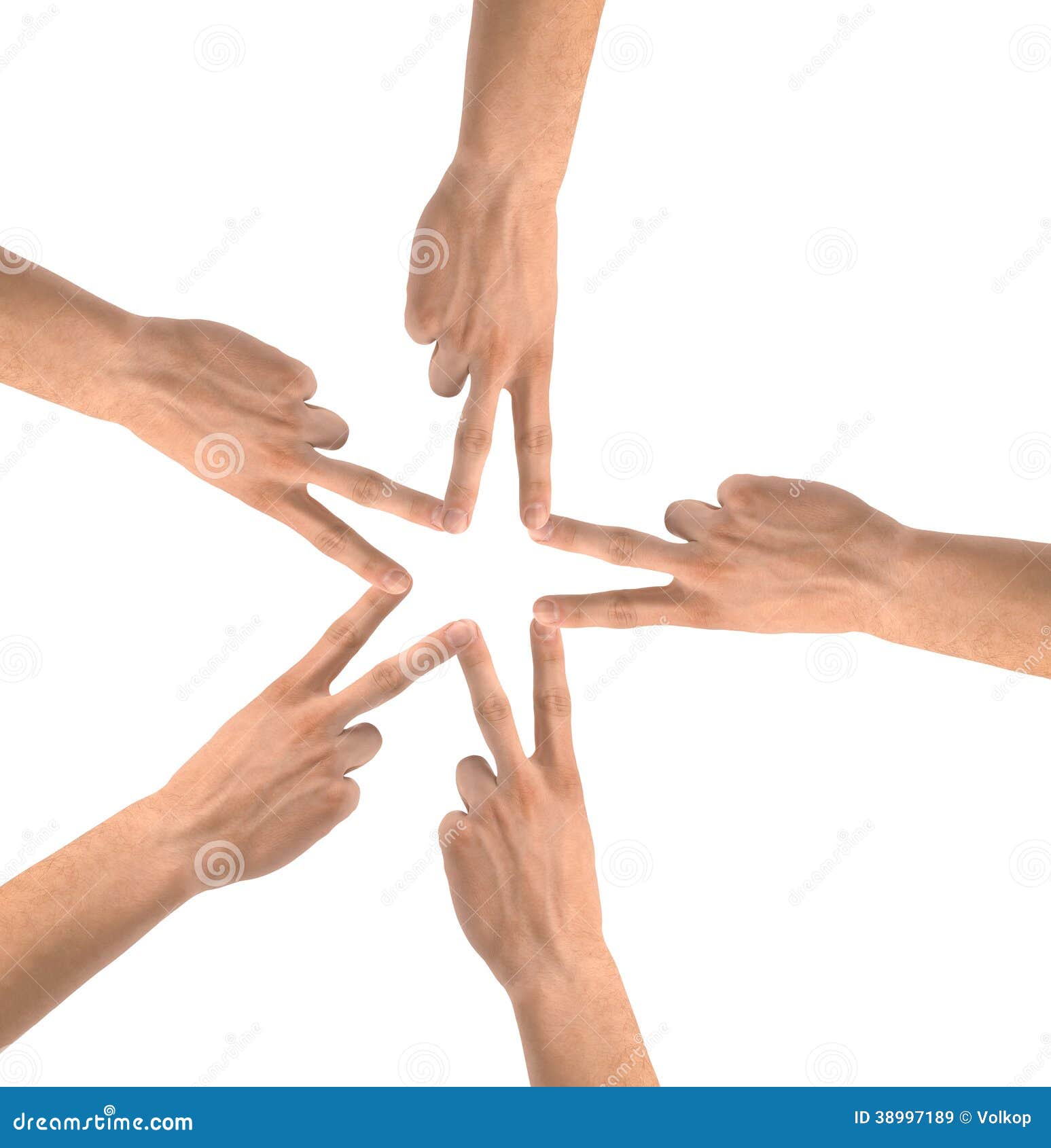 United Hands Isolated on White Conceptual Stock Image - Image of ...
