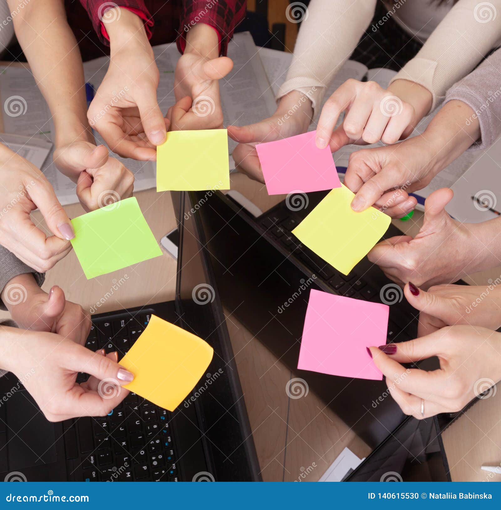 Hands With Stickers Stock Photo | CartoonDealer.com #11195208