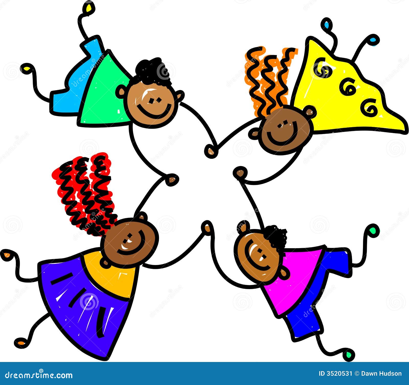 United kids stock vector. Illustration of friendship, lifestyle - 3520531