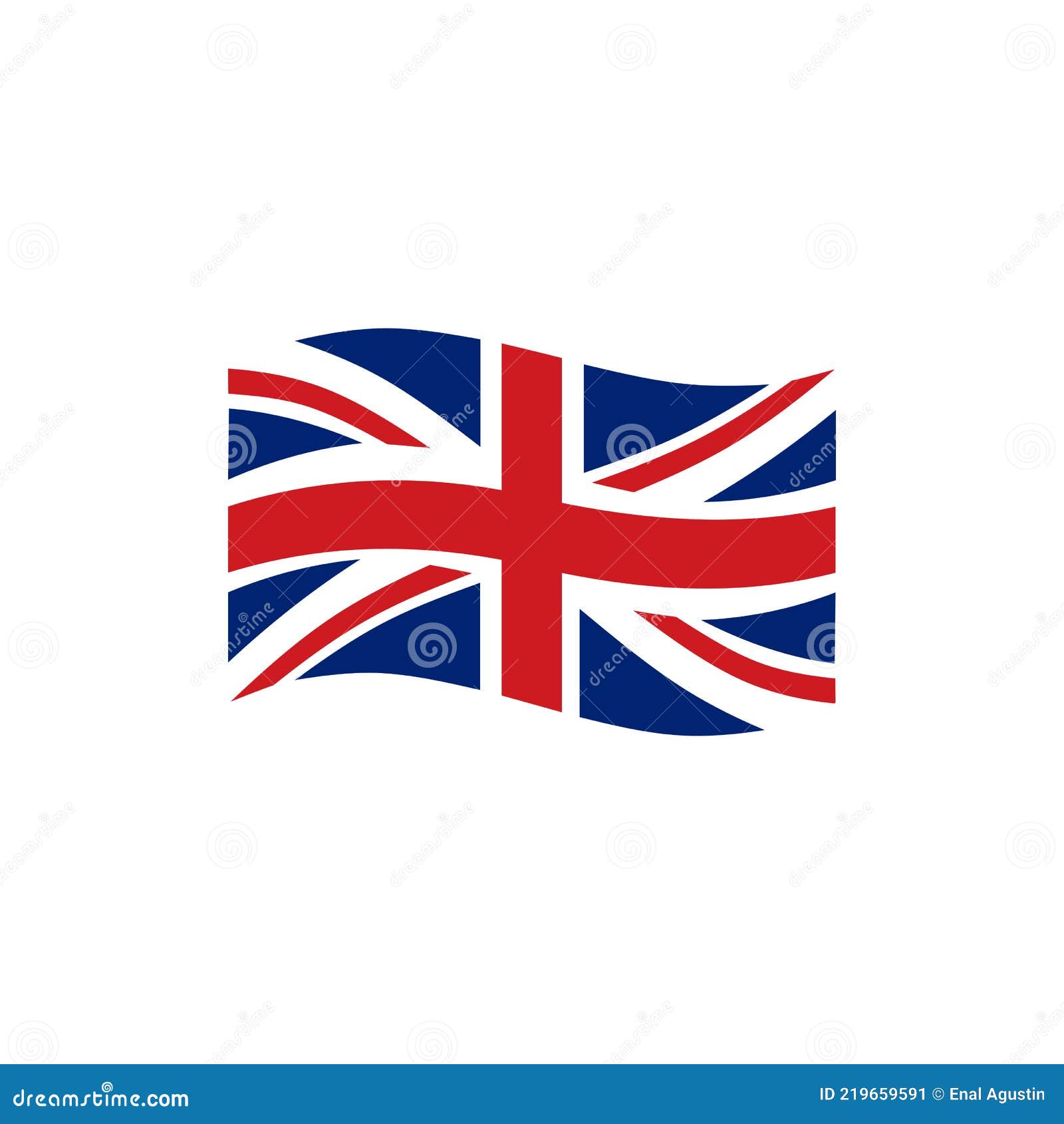 United Kingdom England Flag Logo Design Template Stock Vector ...