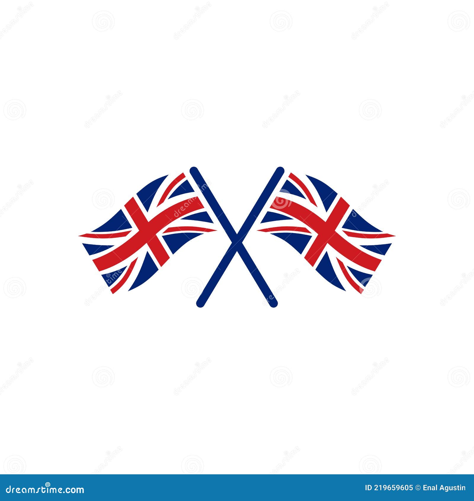United Kingdom England Flag Logo Design Template Stock Vector ...