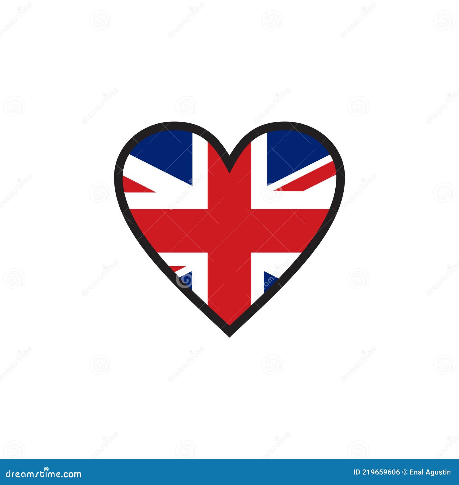 United Kingdom England Flag Logo Design Template Stock Vector ...