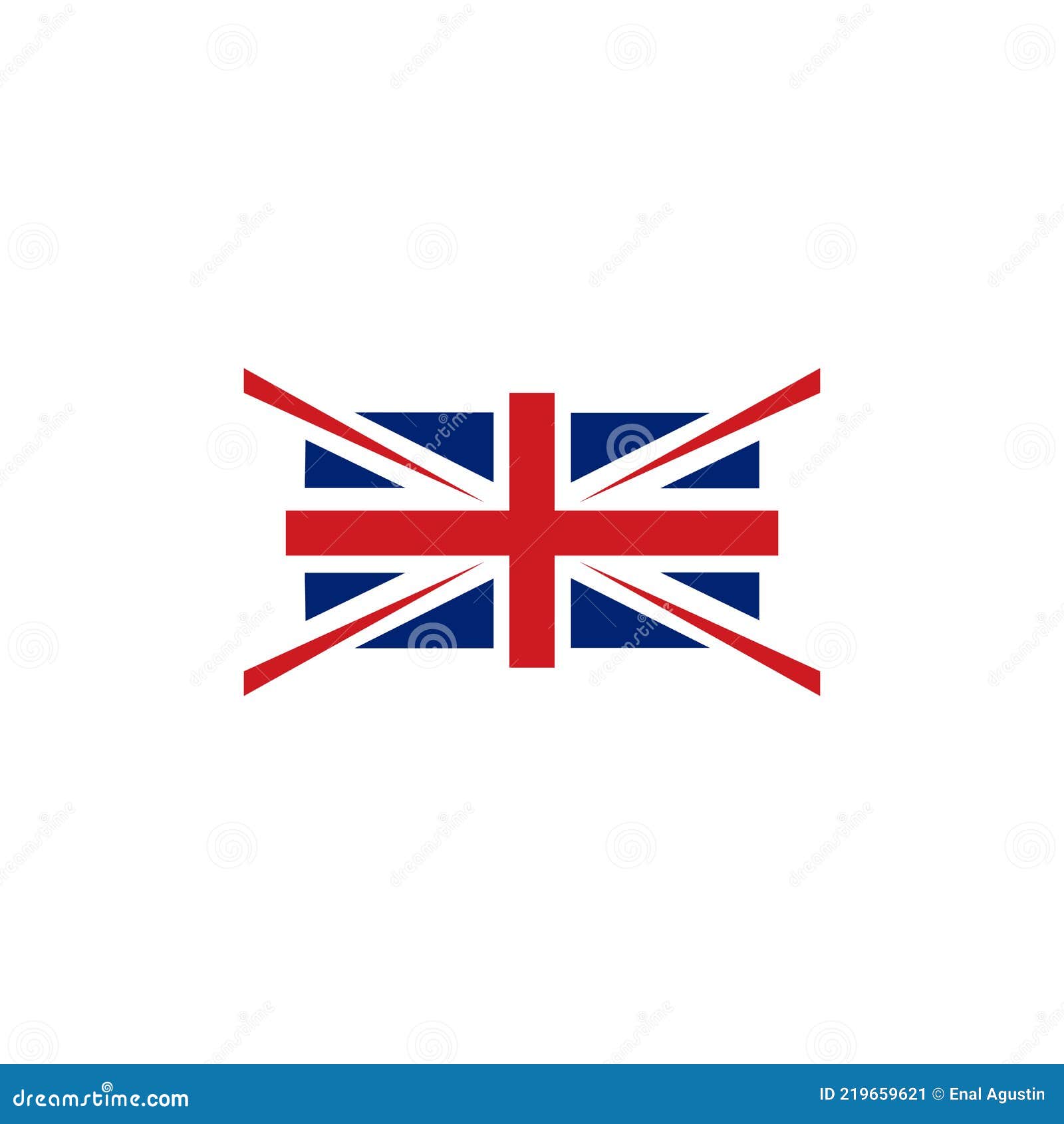 United Kingdom England Flag Logo Design Template Stock Vector ...
