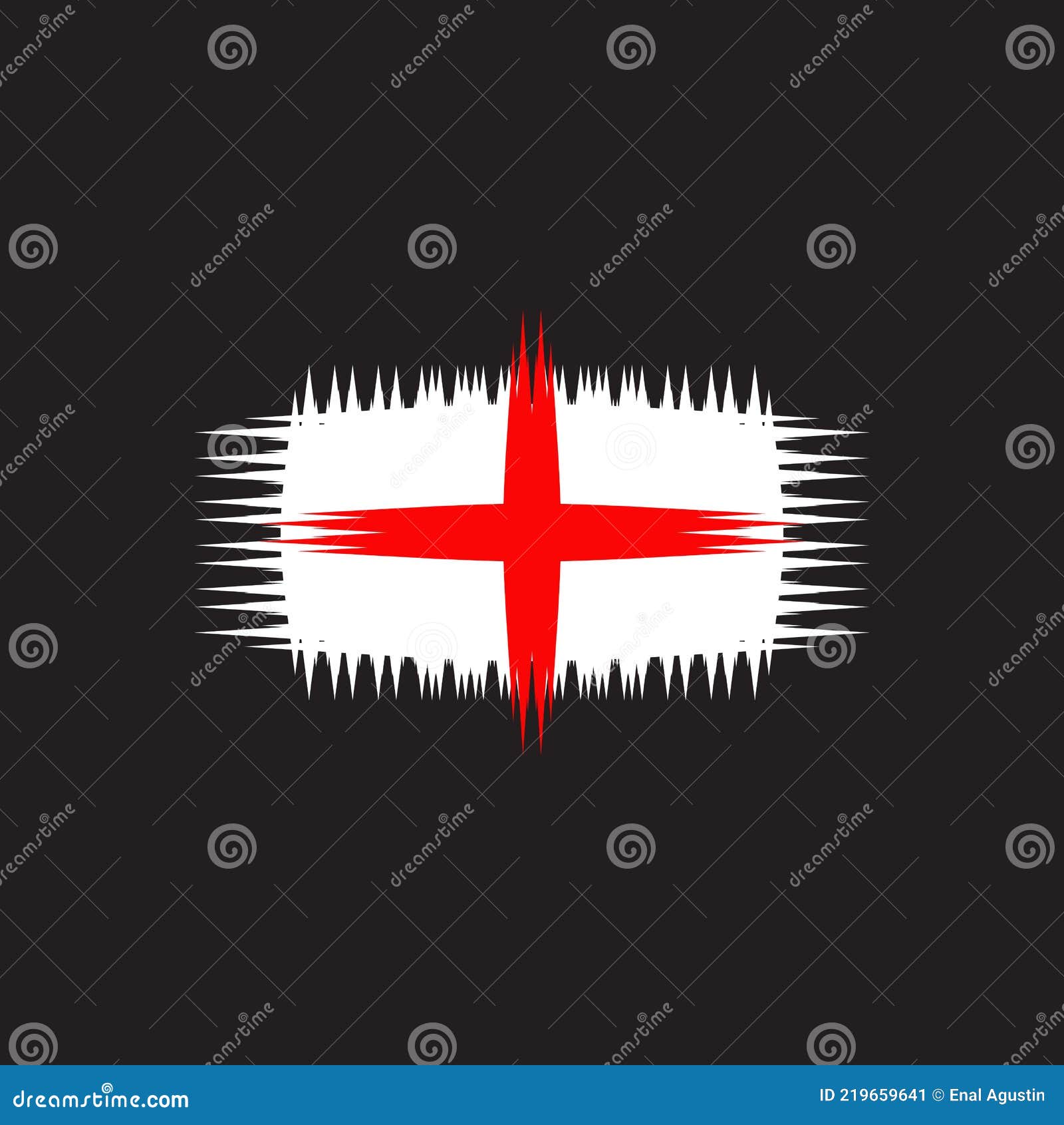 United Kingdom England Flag Logo Design Template Stock Vector ...