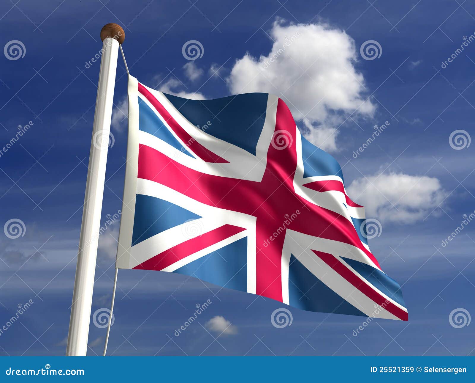 United Kingdom Flag (with Clipping Path) Stock Illustration ...