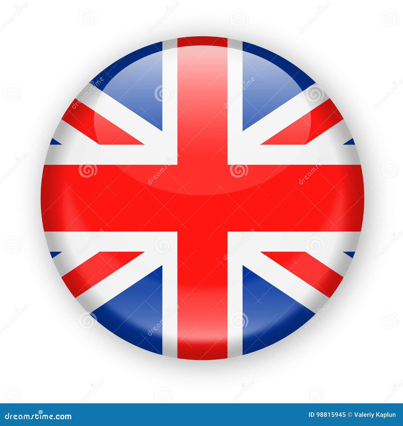 United Kingdom Flag Vector Round Icon Stock Illustration - Illustration ...