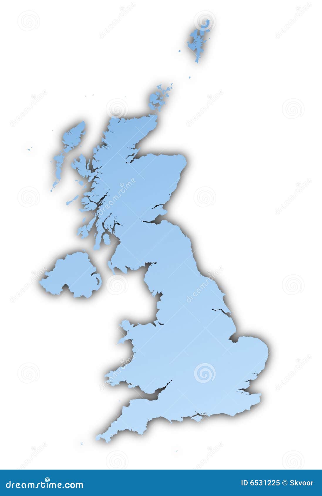 United Kingdom map stock illustration. Illustration of great - 6531225