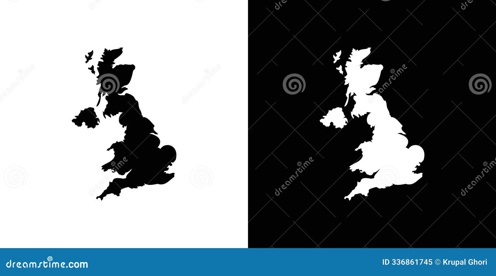 United Kingdom Map Icon Linear Logo Isolated Stock Vector ...