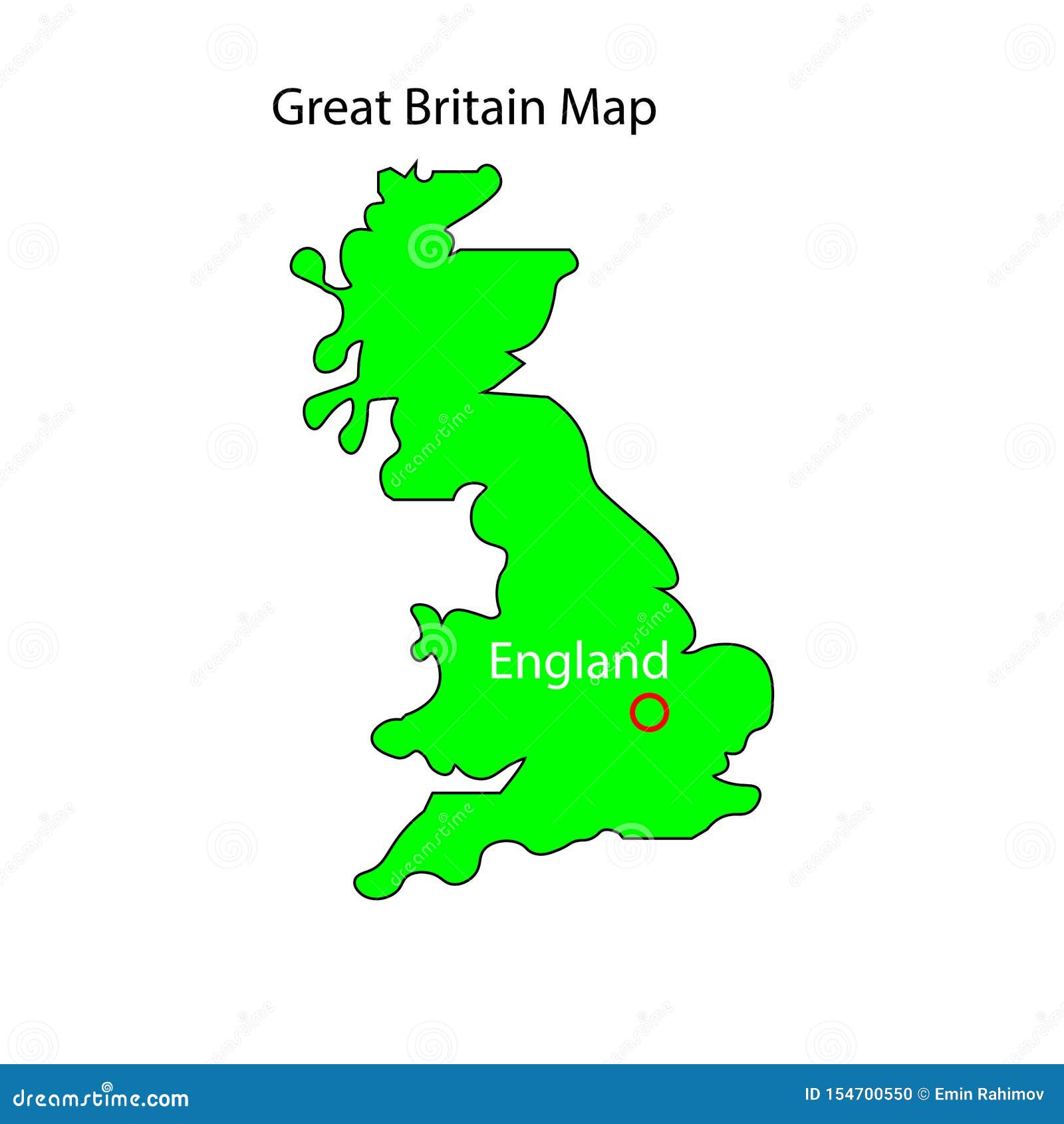 United Kingdom Map Sign. England Stock Illustration - Illustration of ...