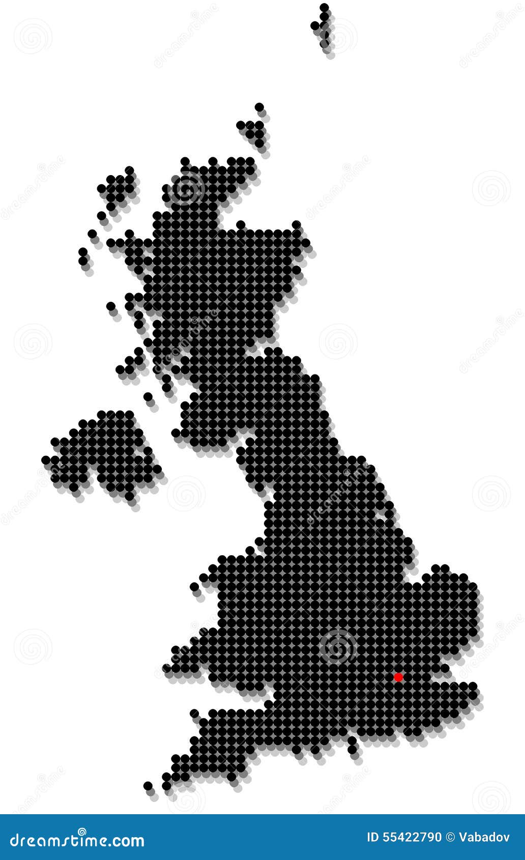 United kingdom map stock illustration. Illustration of isolated - 55422790