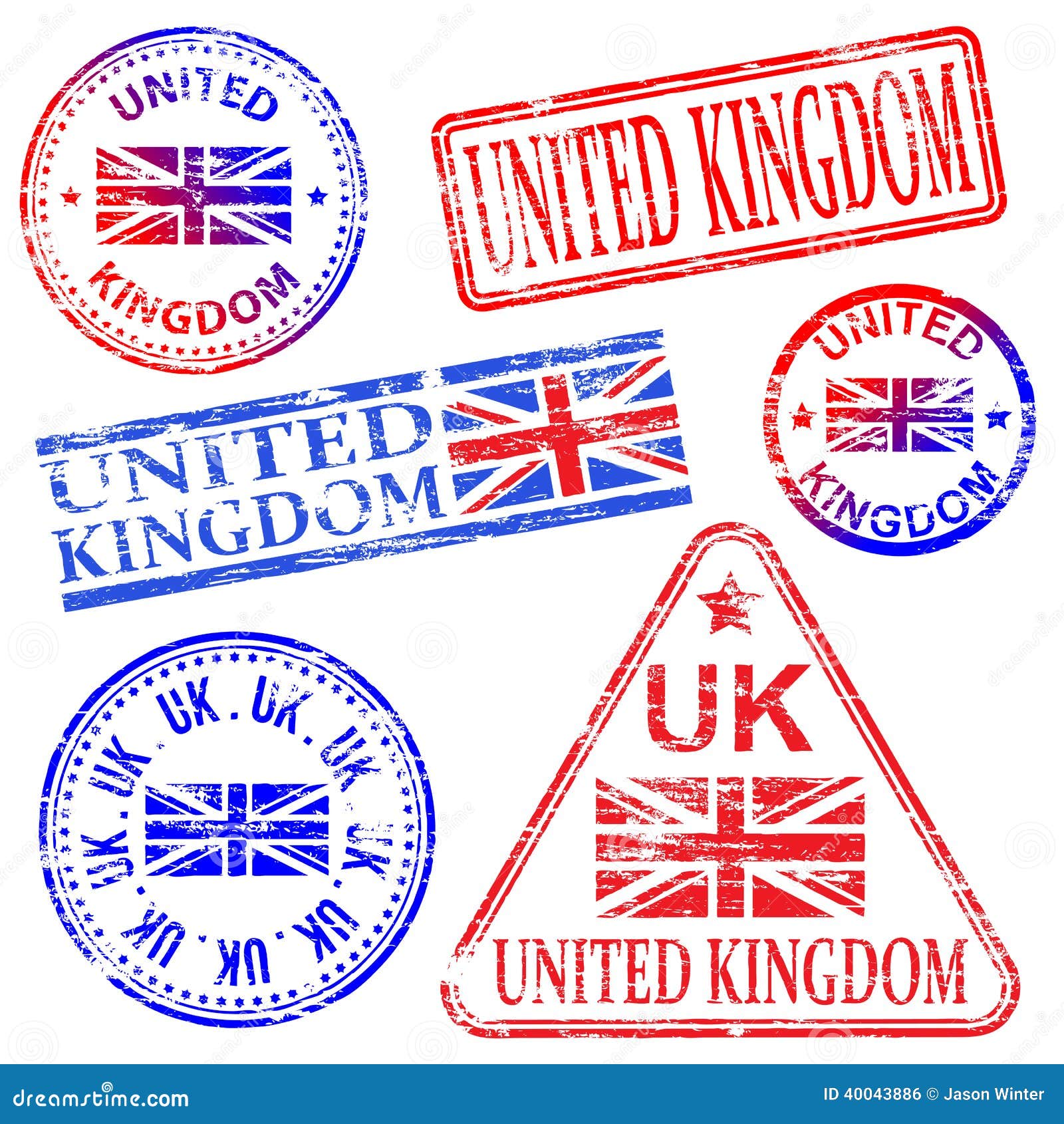 United Kingdom Rubber Stamps Stock Vector - Illustration of great, jack ...