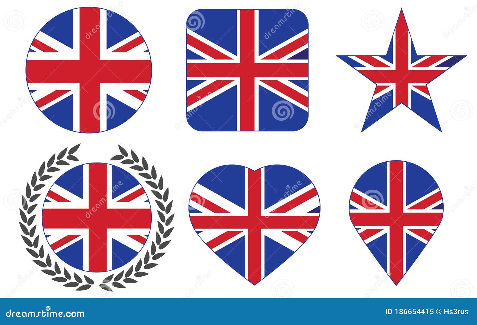 United Kingdom,of Vector Flag, Icon Sticker. Stock Vector ...