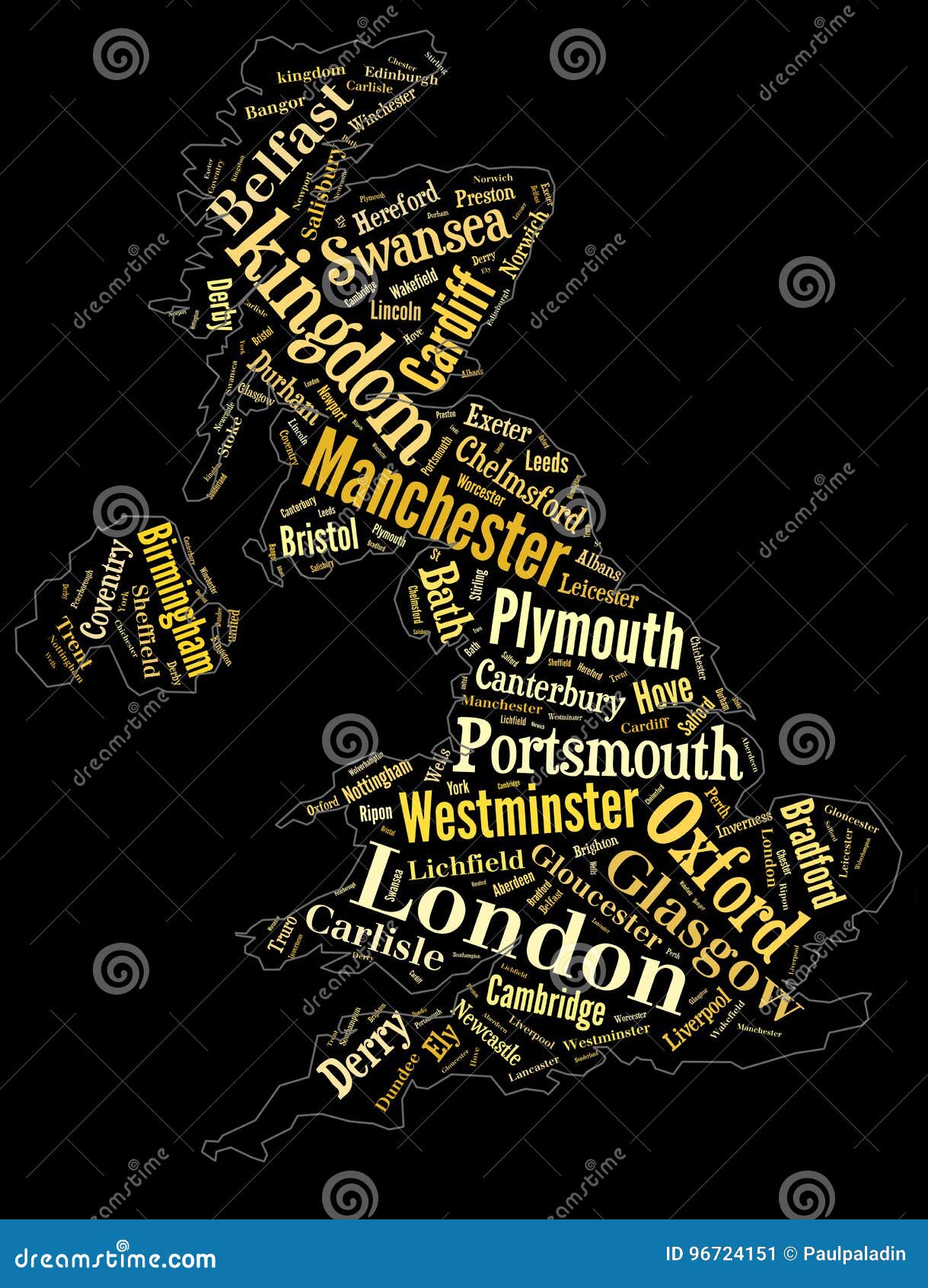 United Kingdom word cloud stock illustration. Illustration of bristol ...